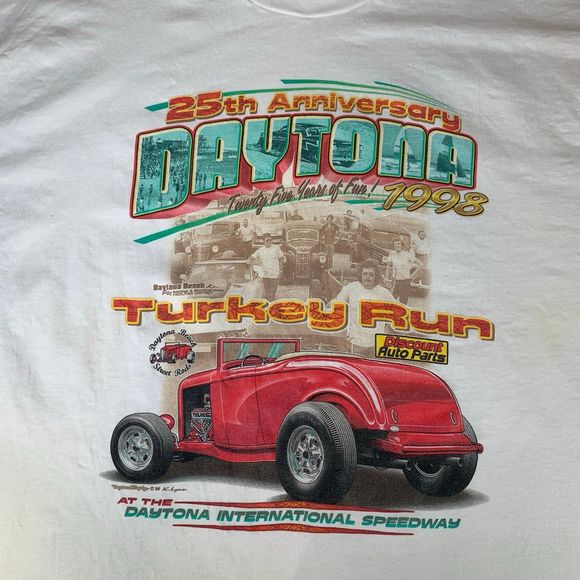 Gildan | Shirts | Vintage T Shirt Daytona 998 25th Annual Turkey Hot ...